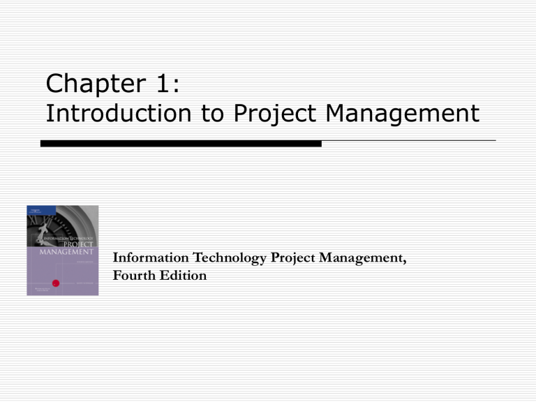 IT Project Management: Intro, Concepts & Statistics