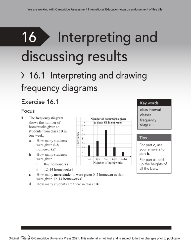 Frequency Diagrams: Interpreting Results | Middle School Math