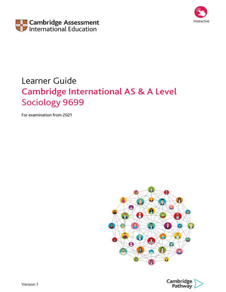 Cambridge AS & A Level Sociology 9699 Learner Guide
