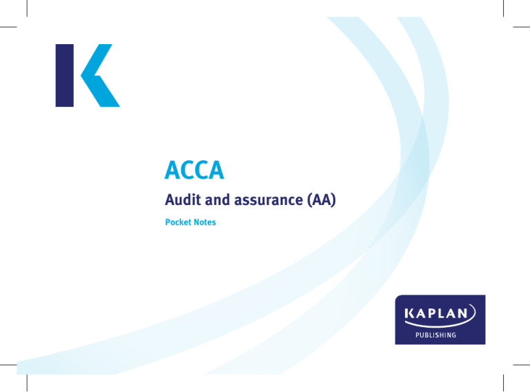 ACCA Audit & Assurance (AA) Pocket Notes