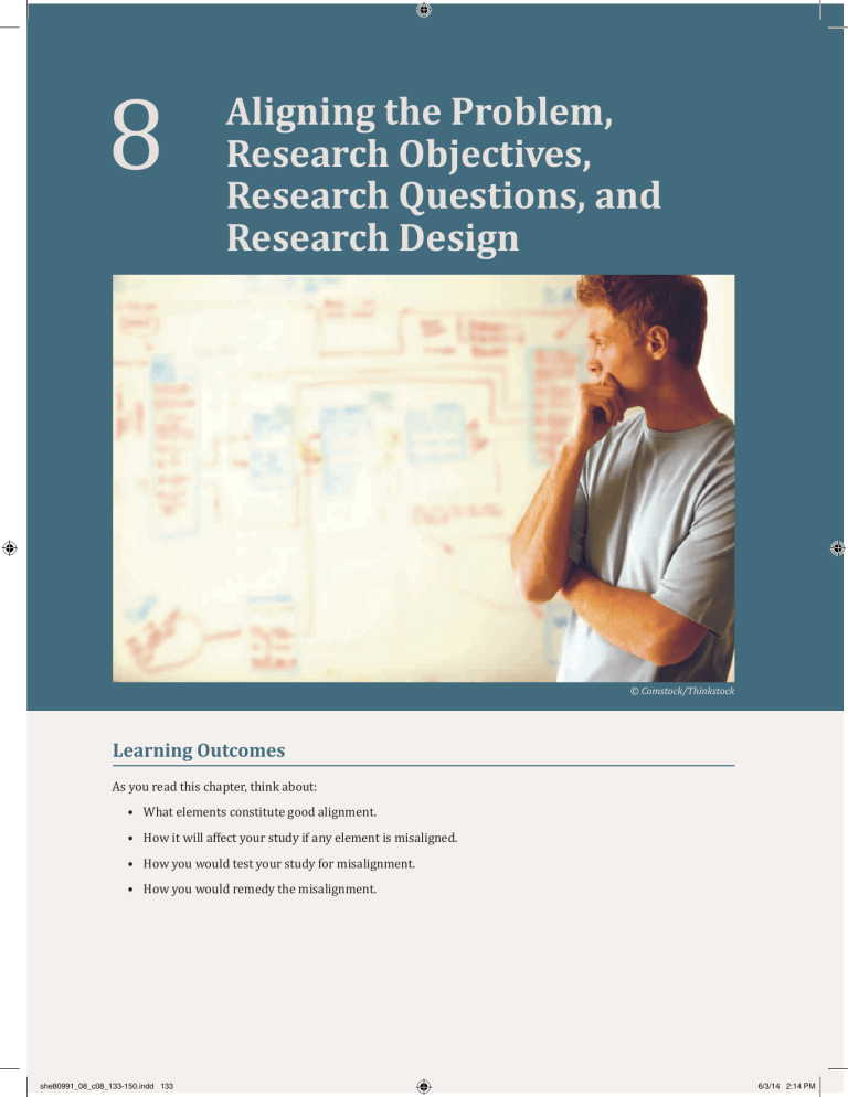 Research Alignment: Problem, Objectives, Questions, Design in Dissertations