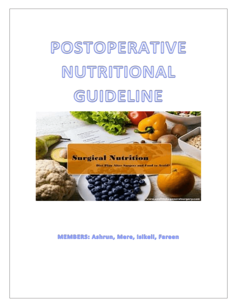Post-Op Nutrition Guide: Diet After Surgery