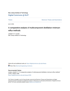 Continuous Distillation Lab Report