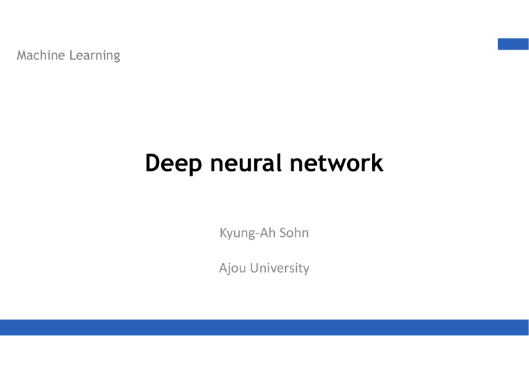 Deep Neural Networks: Architecture, Training & Regularization