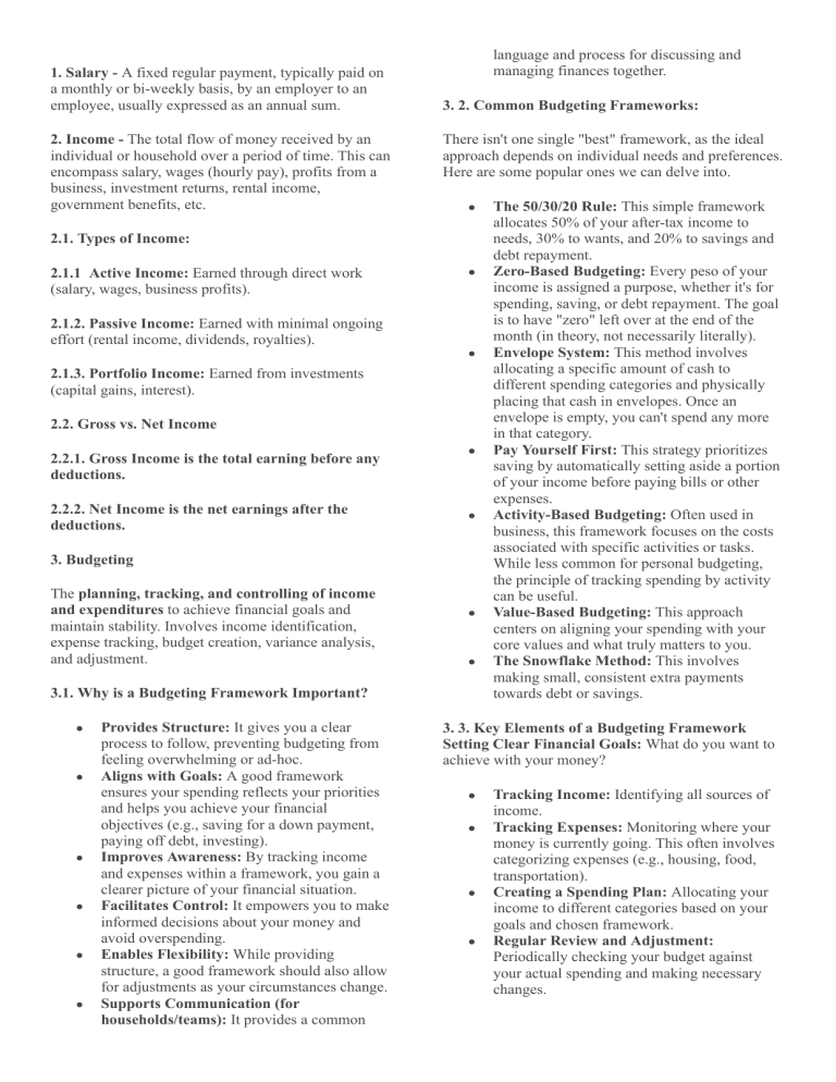 Personal Finance: Budgeting, Income, Expenses, Investing Guide