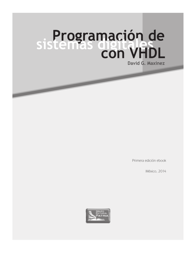 Libro de texto de programación de sistemas digitales VHDL