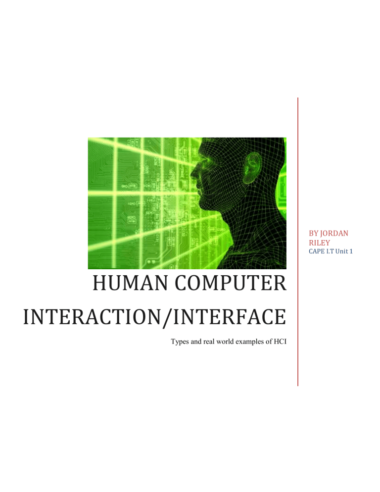 Human-Computer Interaction (HCI) Types & Examples