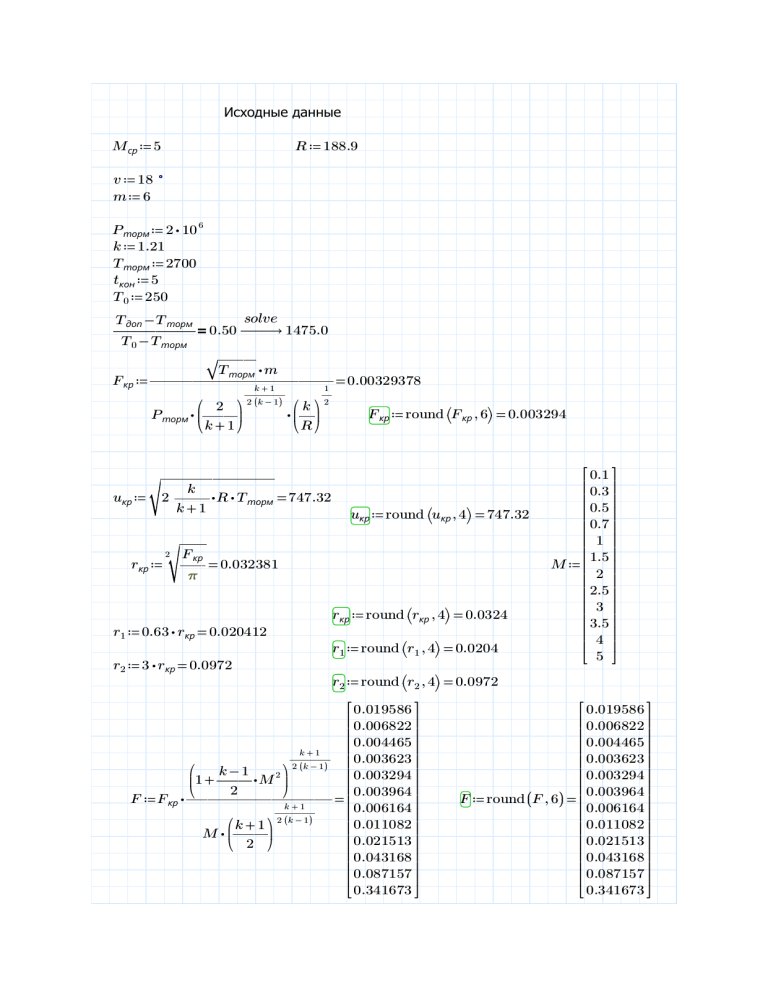 Thermodynamics & Fluid Dynamics Calculations