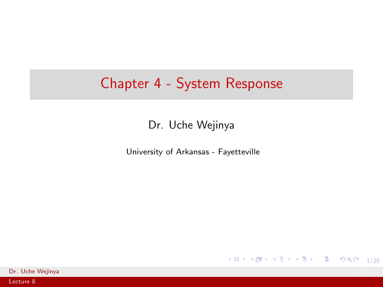 System Response & Fourier Analysis Presentation