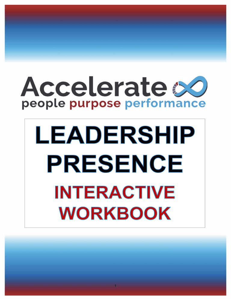 Leadership Presence Interactive Workbook