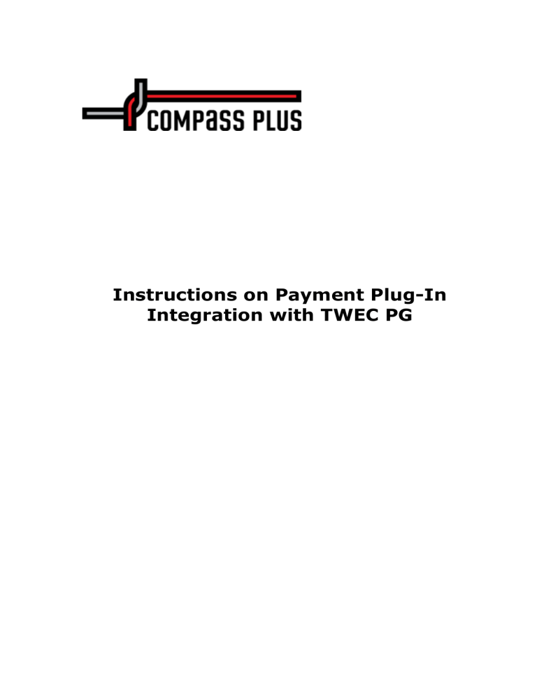 TWEC PG Payment Plug-In Integration Guide
