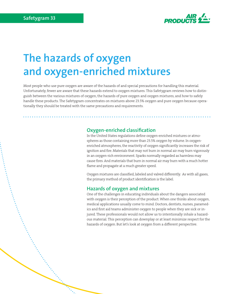 Oxygen Hazards & Safety: Mixtures & Precautions