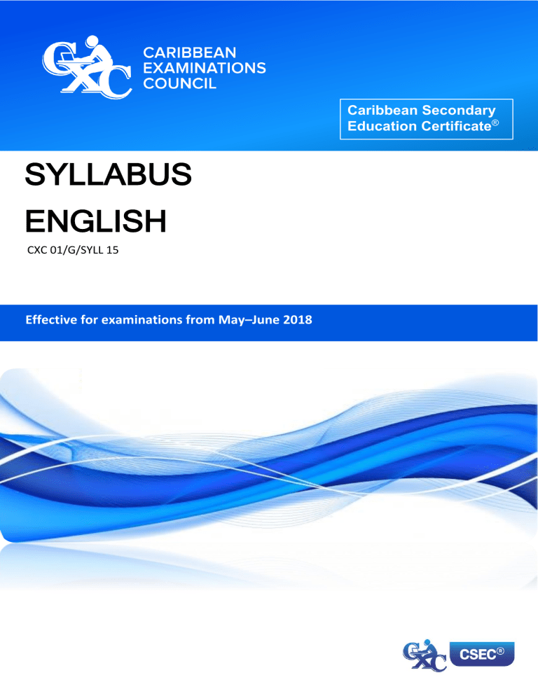CSEC-English-Syllabus