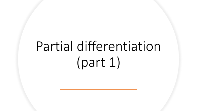 Partial Differentiation: Functions & Elasticity