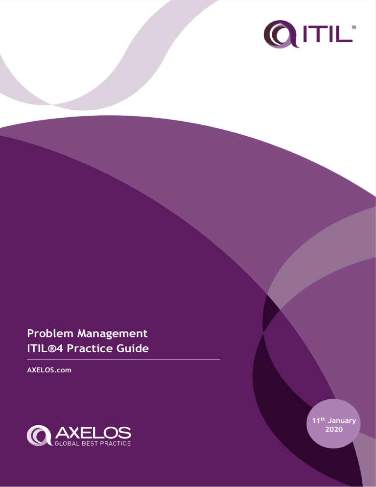 ITIL 4 Problem Management Practice Guide