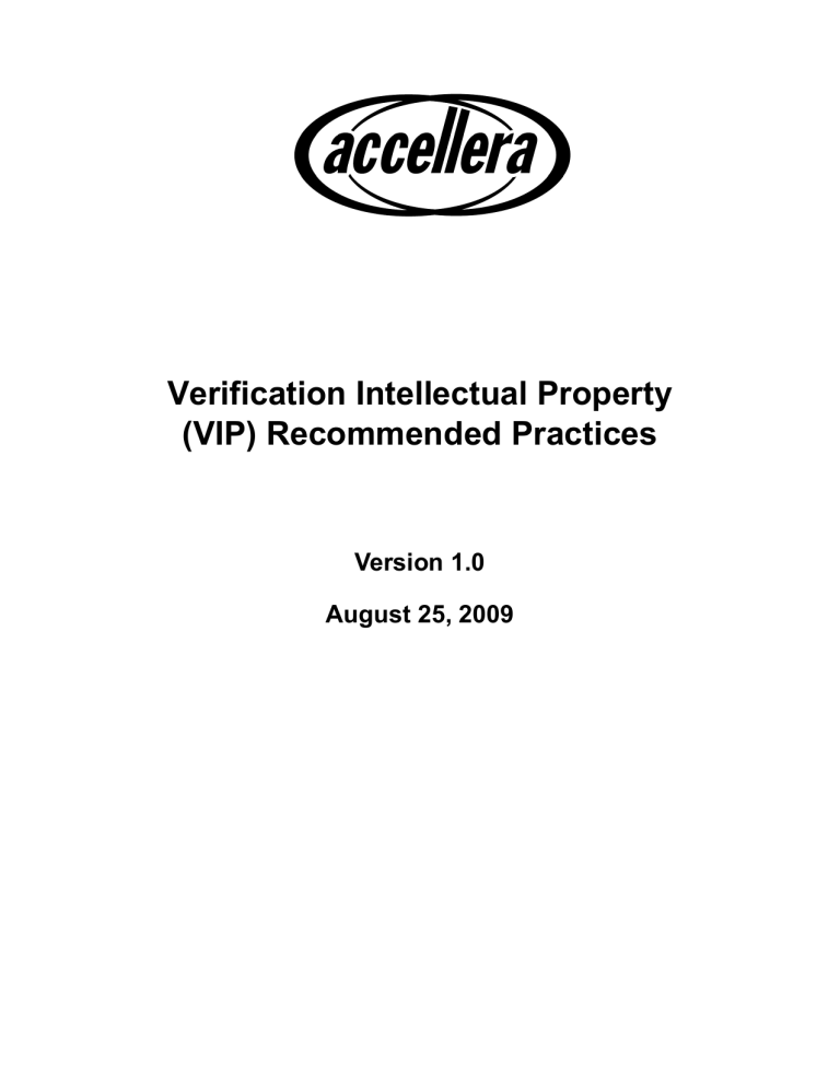 VIP Interoperability: Recommended Practices