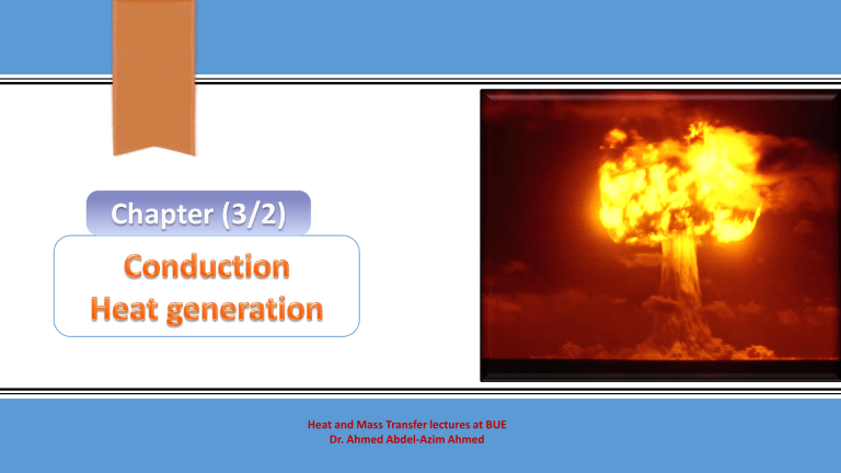 Heat Generation in Walls & Radial Systems: Heat Transfer Lecture