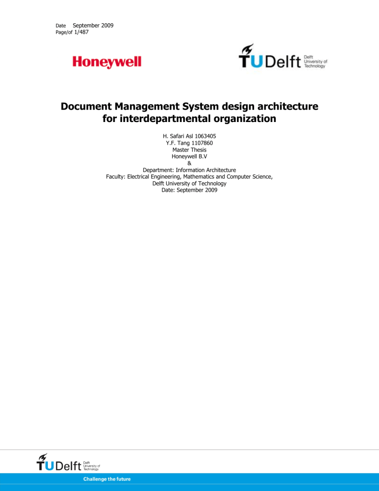 Document Management System Design Architecture Thesis