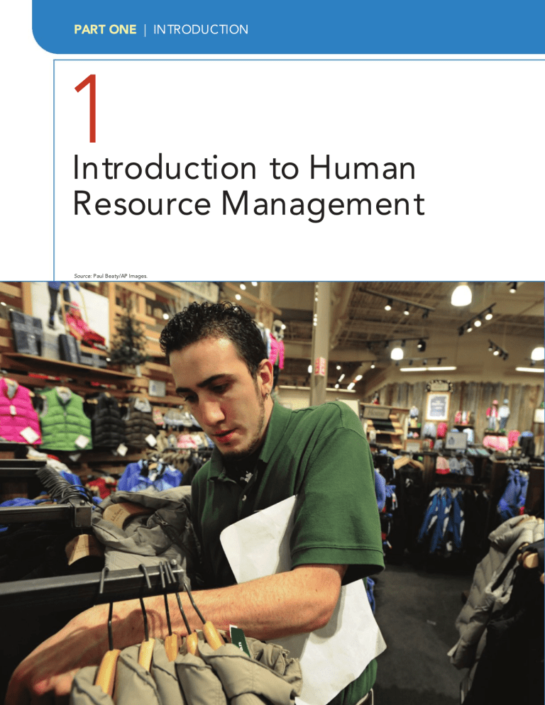 Introduction to Human Resource Management