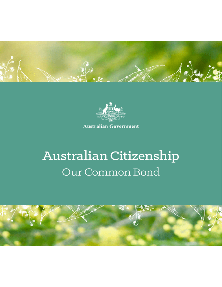 Australian Citizenship: Our Common Bond - Test Guide