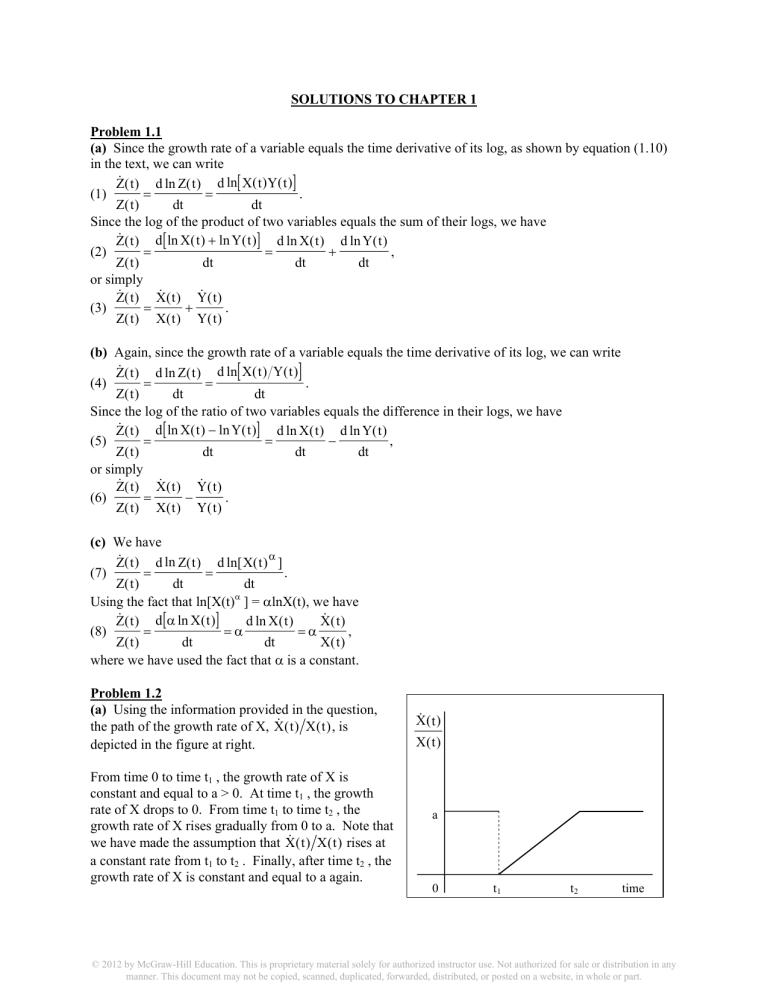 Economics Solutions: Chapter 1 Problems & Answers
