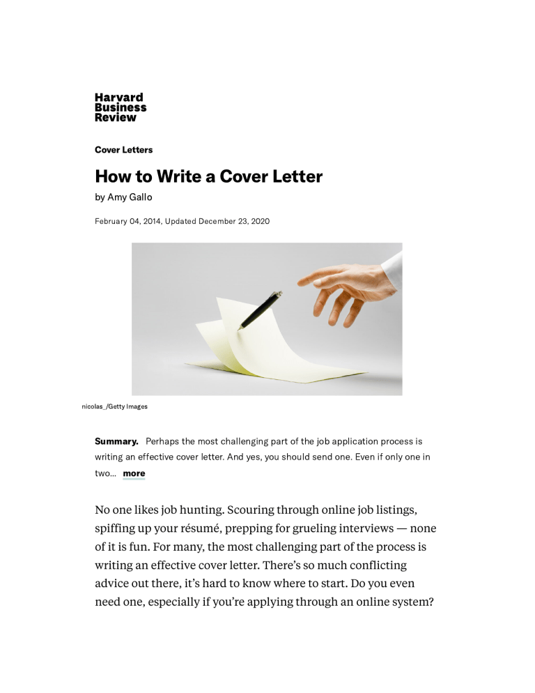 How to Write a Cover Letter: Tips & Examples