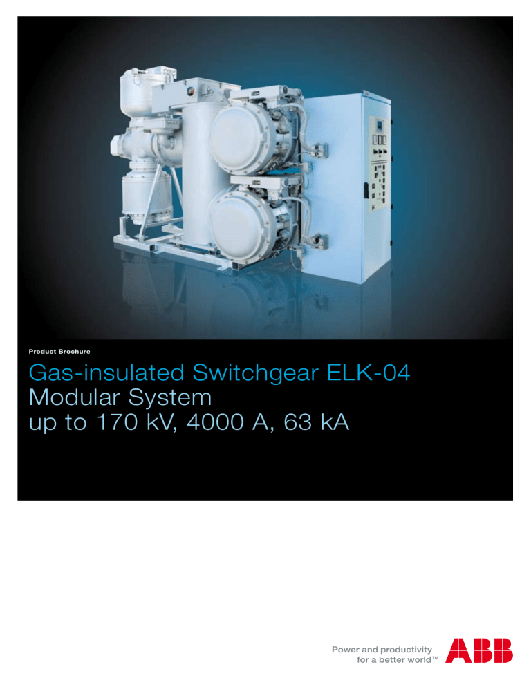 ELK-04 Gas-Insulated Switchgear Brochure | ABB