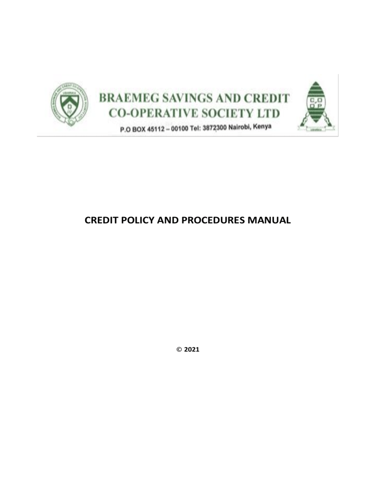 Credit Policy & Procedures Manual - SACCO Loan Management