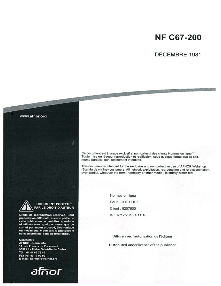 NF C67-200 : Norme Poteaux Béton Armé