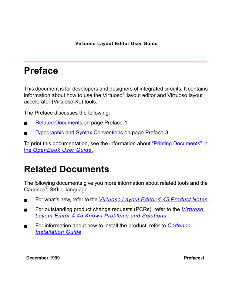 Virtuoso Layout Editor User Guide