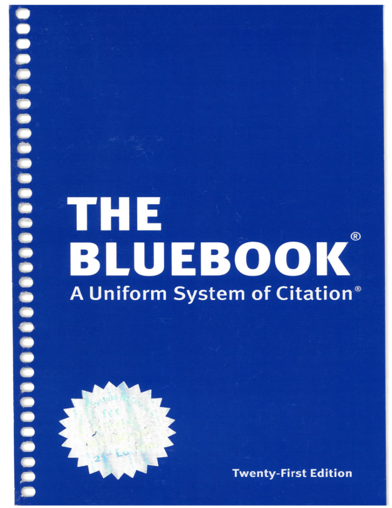 Bluebook Citation Guide: Structure & Use