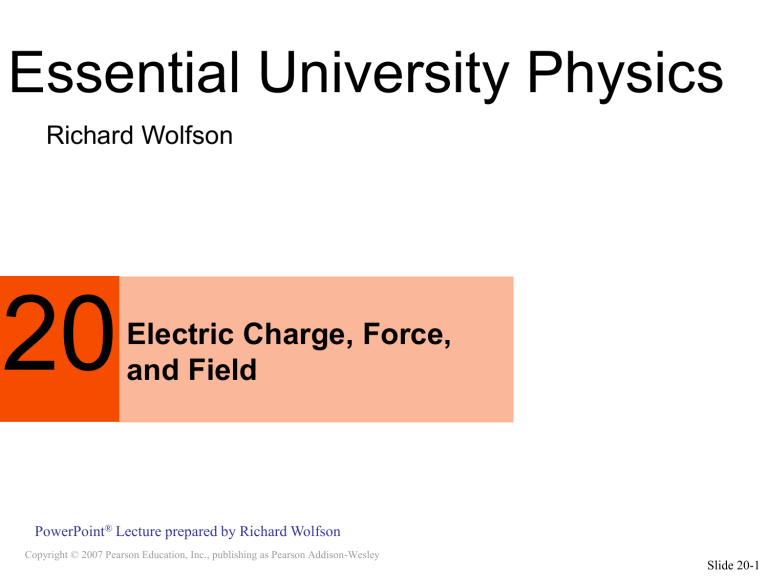 Electric Charge, Force, and Field: University Physics
