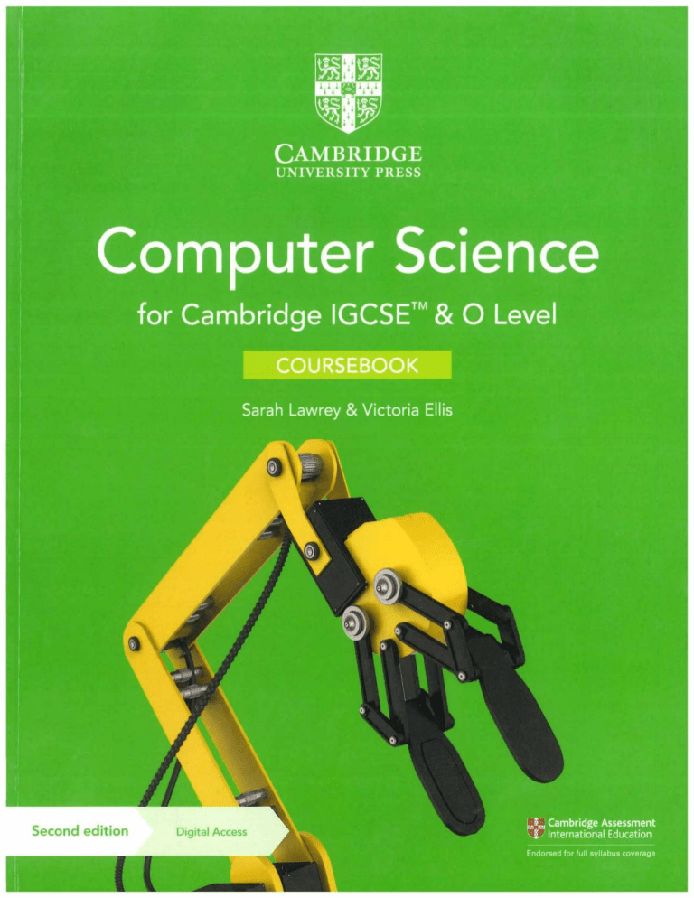 Cambridge IGCSE & O Level Computer Science Coursebook