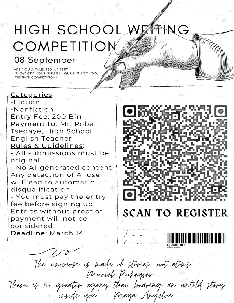 High School Writing Competition Flyer