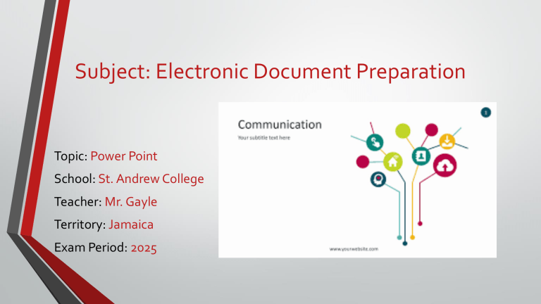 Electronic Communication: PowerPoint Presentation