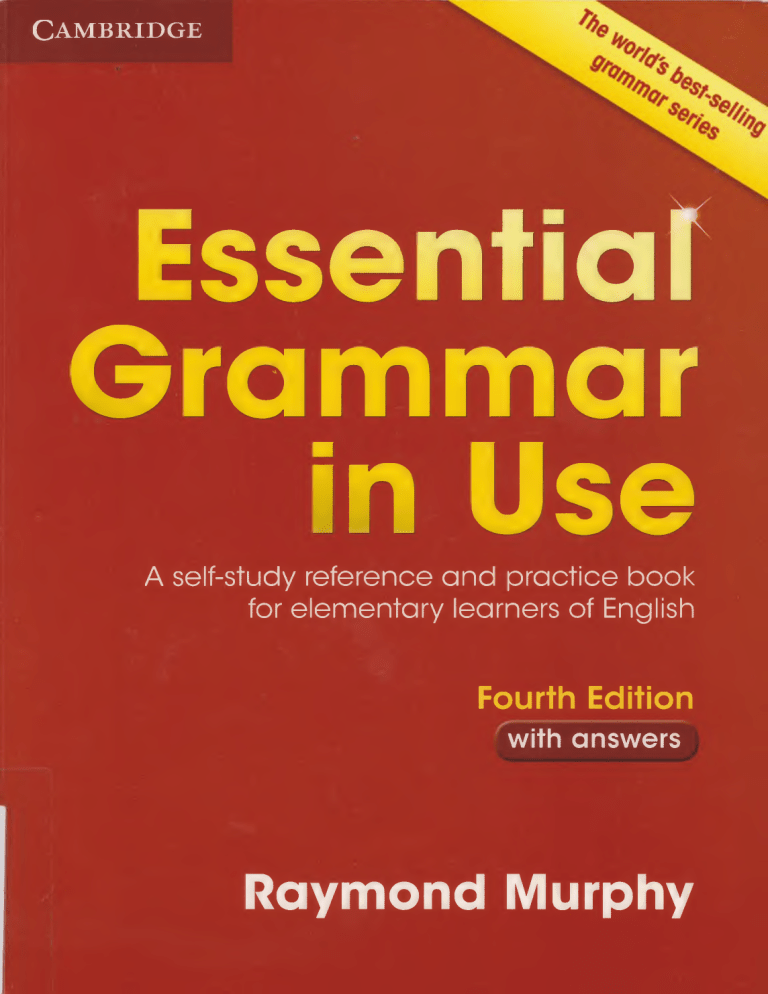 Essential Grammar in Use: Elementary English Grammar