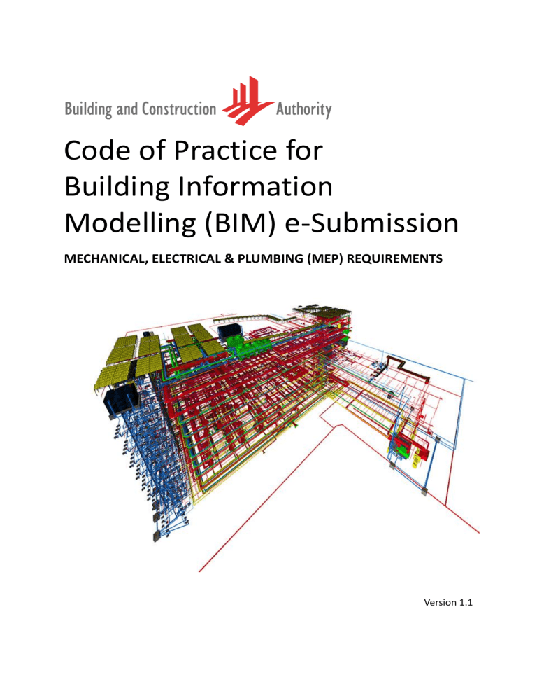 BIM e-Submission Code of Practice: MEP Requirements