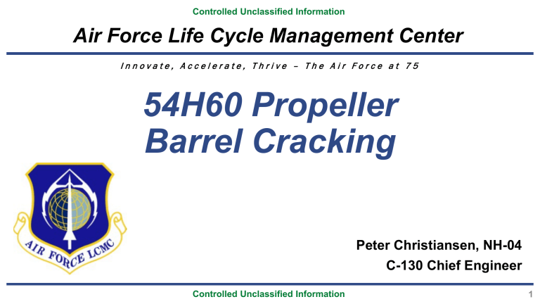 54H60 Propeller Barrel Cracking Analysis & Recommendations