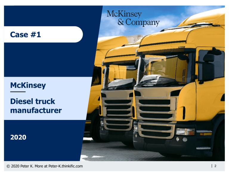 McKinsey Case Study: Diesel Truck Manufacturer & E-Trucks