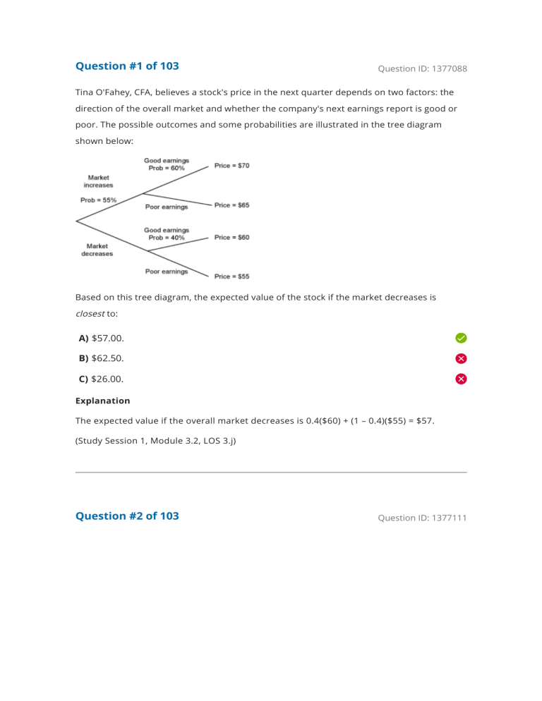 Probability & Statistics Exam Questions