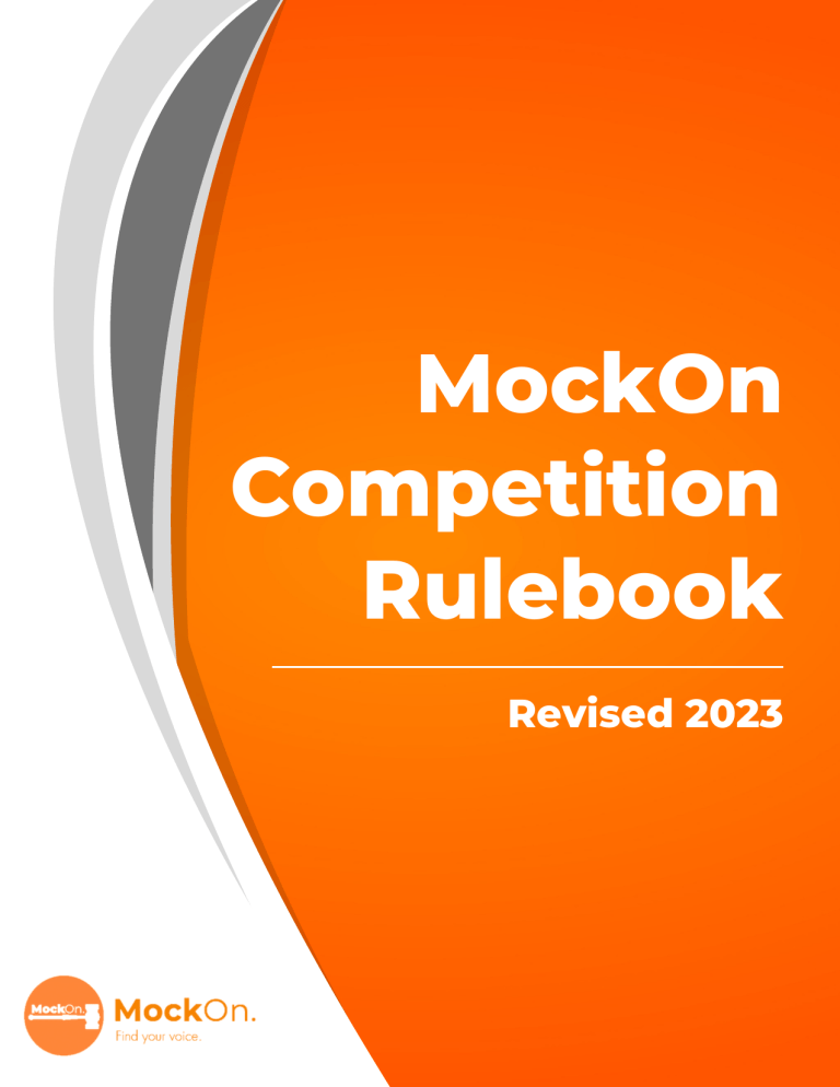 MockOn Competition Rulebook - Revised 2023