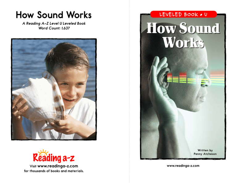 How Sound Works: Elementary Science Leveled Book