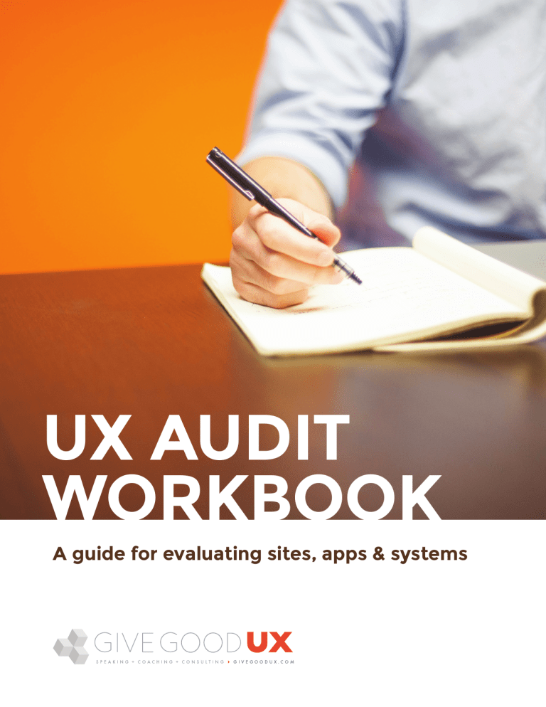 UX Audit Workbook: Evaluate Sites & Apps