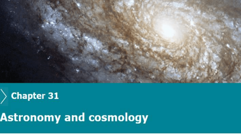 Astronomy and Cosmology Definitions