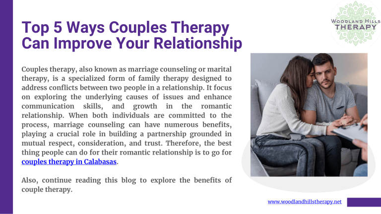 Couples Therapy: 5 Ways to Improve Your Relationship