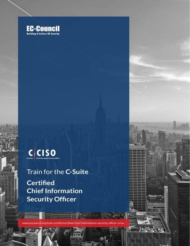 C|CISO Certification: Train for Chief Information Security Officer