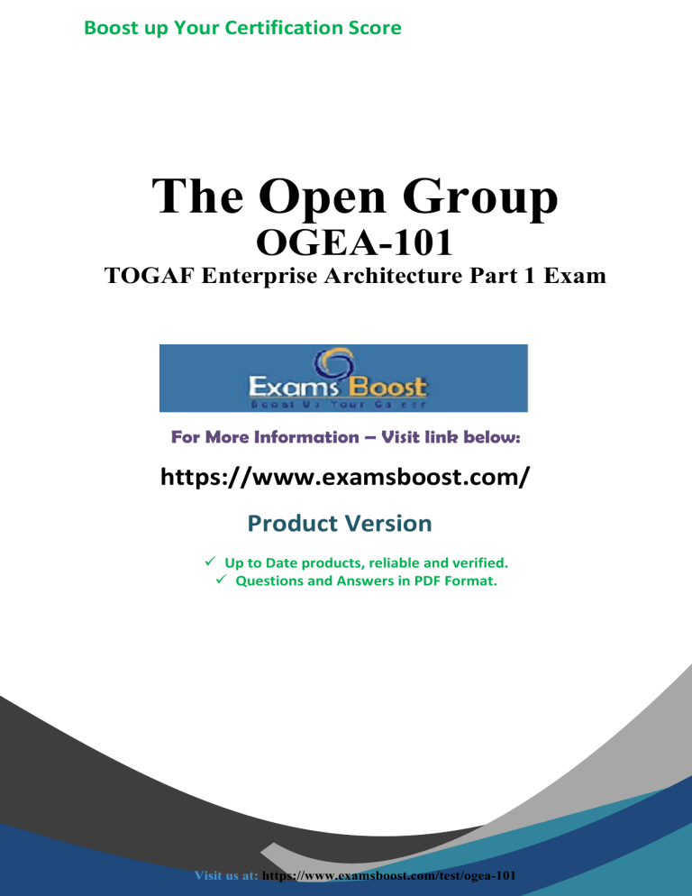 TOGAF OGEA-101 Exam Prep: Questions & Answers