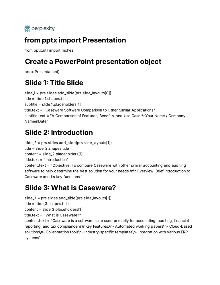 Caseware vs. Competitors: Software Comparison