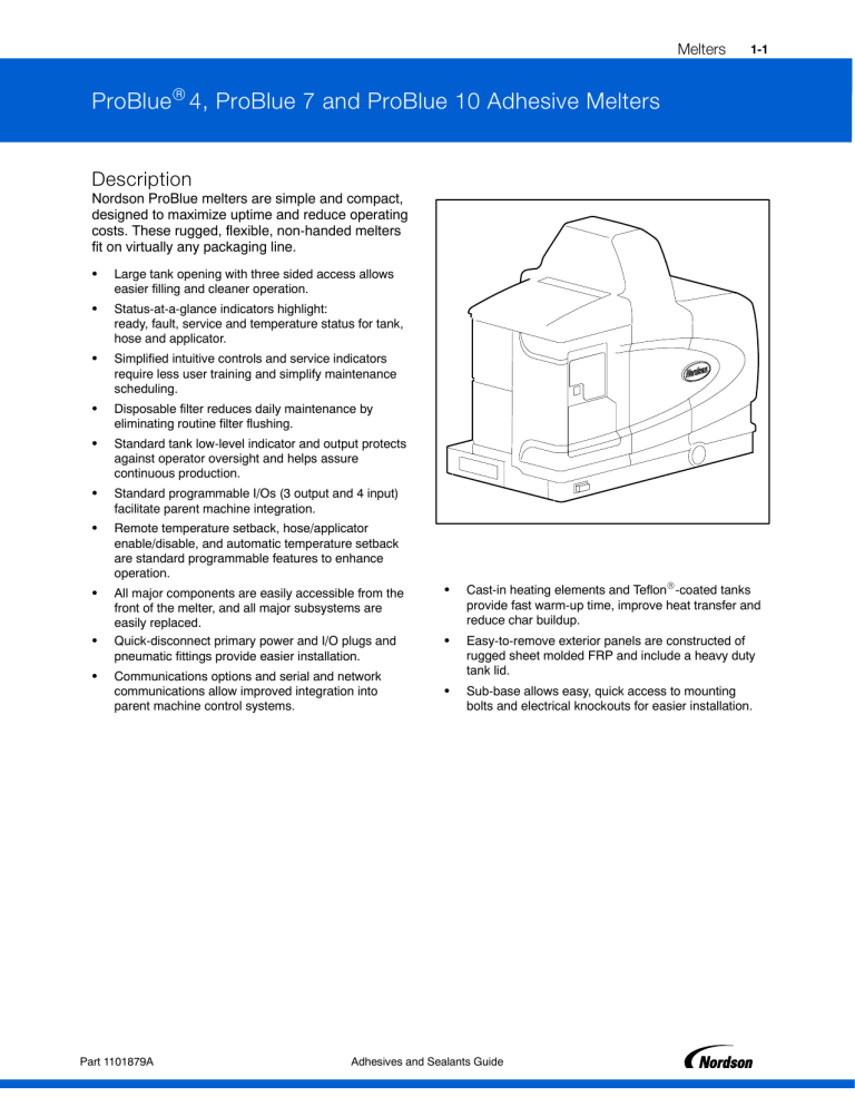 ProBlue Adhesive Melters: Specs & Guide