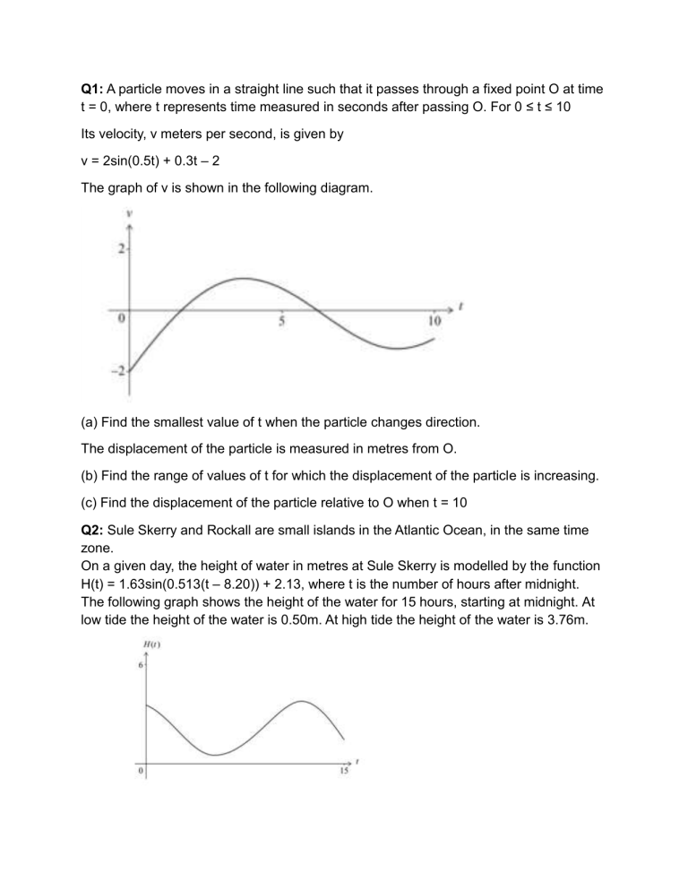 Trigonometry & Calculus Exam Questions